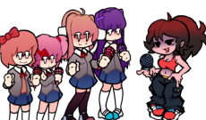 FNF DDLC VS Girlfriend, 17 Bucks Forever - Play FNF DDLC VS Girlfriend ...